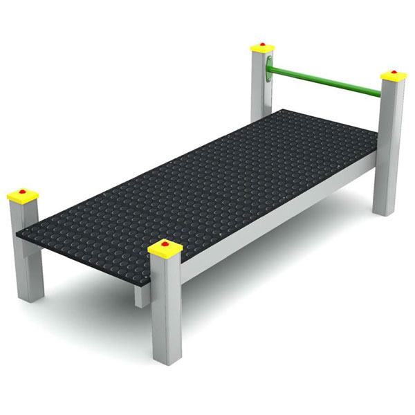 Banco plano de aluminio para abdominales PG908-D_AL | Avantserveis