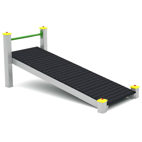 Banco inclinado de aluminio para abdominales PG908_AL | Avantserveis